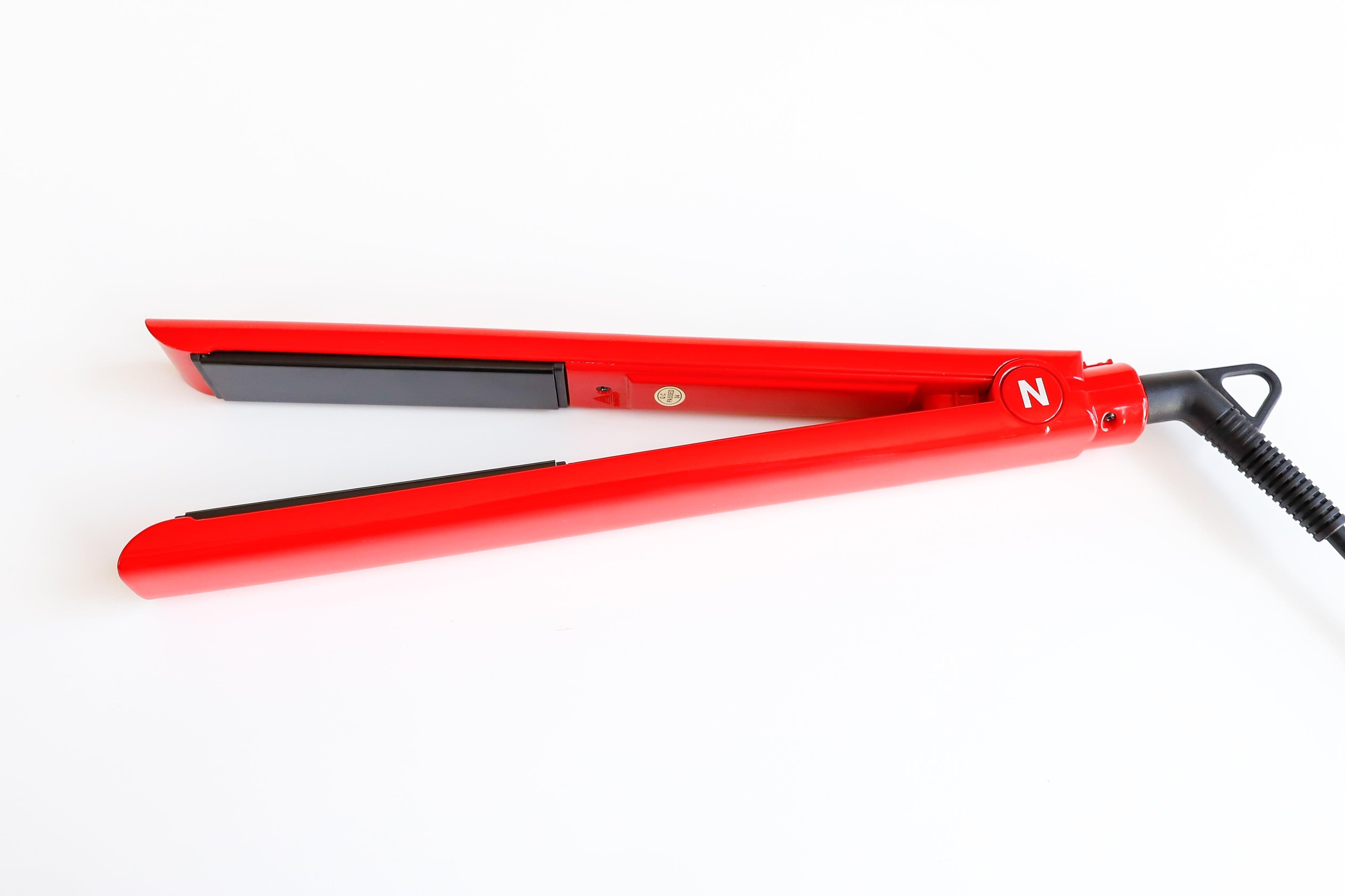 Slim Titanium Straightener | Red Straightener | Nav’s Hair